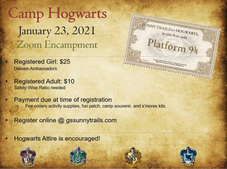Camp Hogwarts | Sunny Trails Girl Scout Service Unit